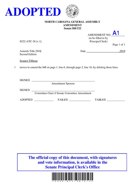 Fillable Online Dashboard Ncleg GovapiServicesSENATE BILL 562 The