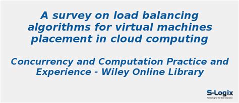 a survey on load balancing algorithms s logix