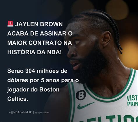 JAYLEN BROWN ACABA DE ASSINAR O MAIOR CONTRATO NA HISTÓRIA DA NBA