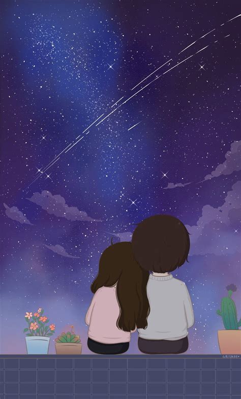 Cute Anime Love Couple Wallpapers Wallpaper Cave