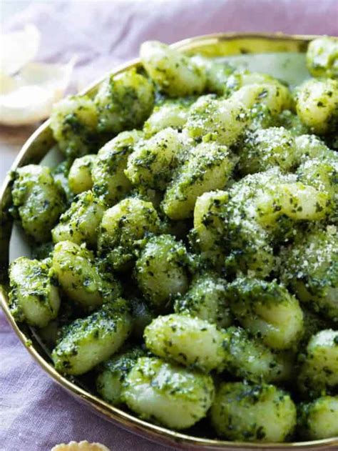Homemade Pesto Gnocchi Recipe Mae S Menu