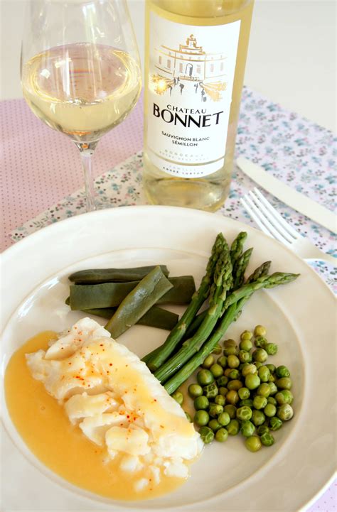 Dos de cabillaud au beurre blanc petits légumes de printemps Château