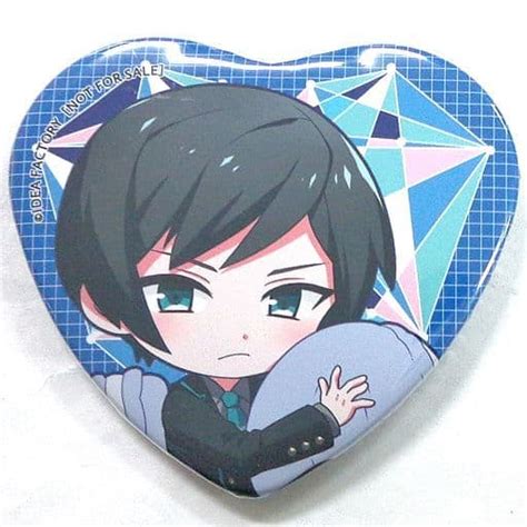 駿河屋 萬城トモセ ハート型缶バッジ CharadeManiacs アトラクションフェスタ in としまえん 謎解きラリー特典バッジ