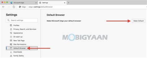 Cómo configurar el nuevo Microsoft Edge como navegador predeterminado