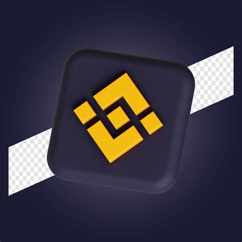 Binance Crypto Monnaie Symbole Logo Illustration 3d PSD Premium