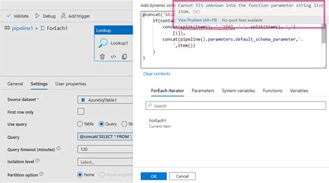 azure data factory how to construct query with if condition in the expression builder stack