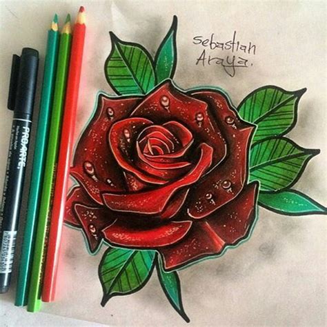 Imagenes De Rosas Para Dibujar A Color Como Dibujar Rosas Dibujos De