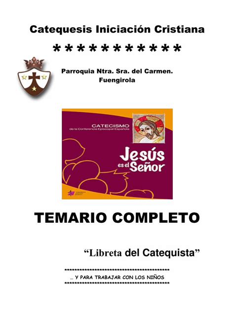 PDF Catequesis Iniciación Cristiana guía básica del catequista que