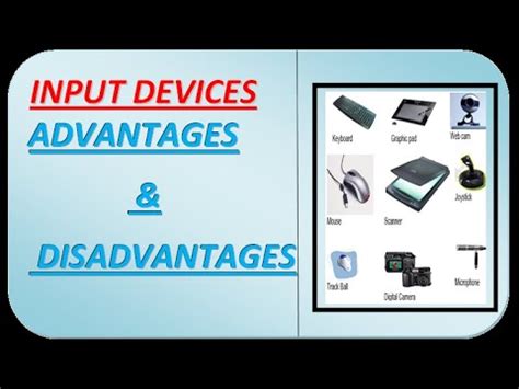 Disadvantages Of Input Devices
