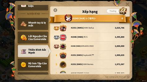 Tình hình Thiên Đỉnh Zenith sao rồi ae Nhiều event quá làm ko hết kkk