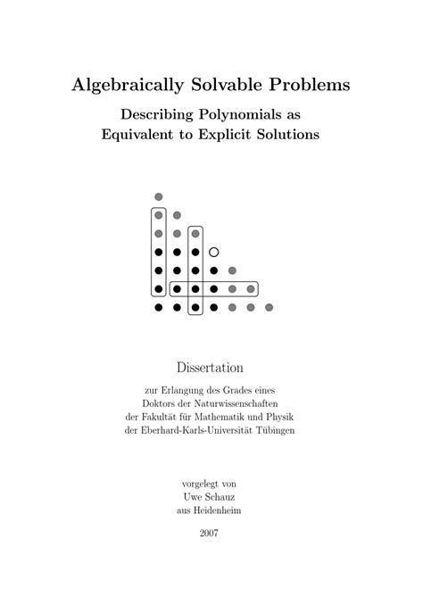 pdf algebraically solvable problems describing polynomials as equivalent to explicit solutions
