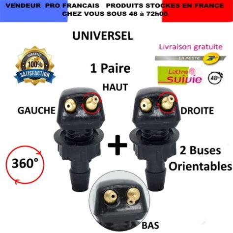 2 Gicleurs Universel Buse Lave Glace Renault Megane Scenic Laguna Clio