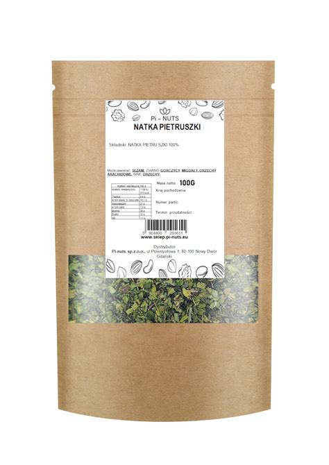 NATKA PIETRUSZKI SUSZONA 100g PI NUTS AROMATYCZNA 15203324128 Allegro Pl