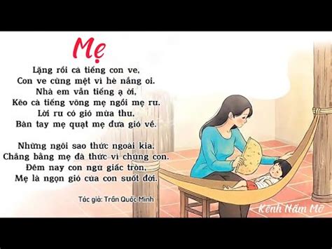 Bài thơ Mẹ Trần Quốc Minh Chùm thơ hay về mẹ Thơ lục bát về mẹ