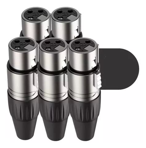 Kit Plugs Roxtone Xlr Linha Femea Xp Fm X P Profissional