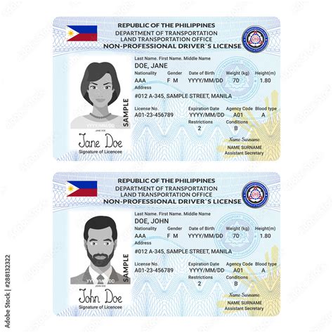 Printable Blank Drivers License Template
