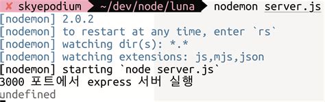 [node] express request body undefined 나오는 현상