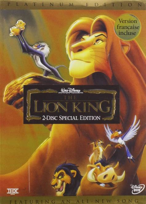 The Lion King Two Disc Platinum Edition French Version Included