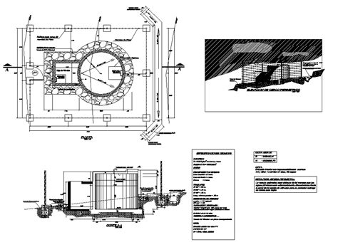 Planos Reservorio M En Autocad Librer A Cad