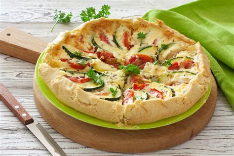 10 Recettes Du Mois De Juillet Quiche Aux Courgettes Tomates Et