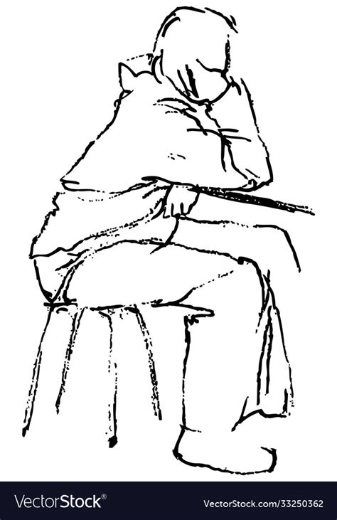How To Draw A Person Sitting At A Table You Can Edit Any Of Drawings