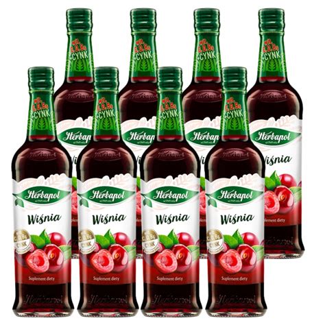 Herbapol Syrop o smaku wiśniowym Zestaw 8 x420 ml 13579799865 Allegro pl