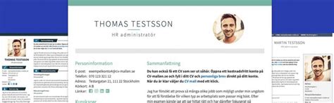 Gratis Cv Mallar Skapa Ditt Nya Cv Snabbt Och Enkelt