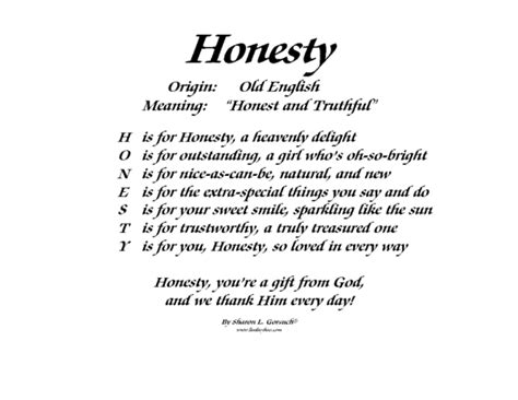 Honest Definition