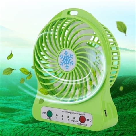 Mini Ventilador Portátil De Mesa Usb Multifuncional Bateria Li ion
