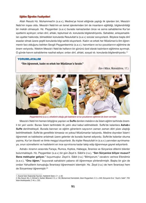 6 Sınıf Din Kültürü ve Ahlak Bilgisi Ders Kitabı Cevapları Dörtel