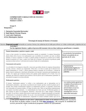 Fuentes Tarea Académica 2 2022 marzo 1 COMPRENSIÓN Y REDACCIÓN DE