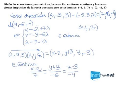 Plano Palma Pensar Calcular Ecuaciones Parametricas Jueves Motear A