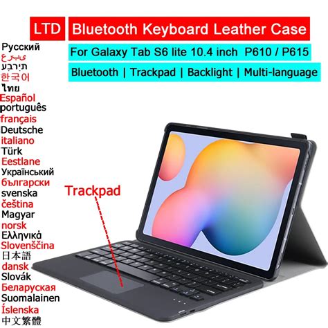 Etui na klawiaturę Bluetooth do Samsung Galaxy Tab S6 lite A7 10 4 S5e