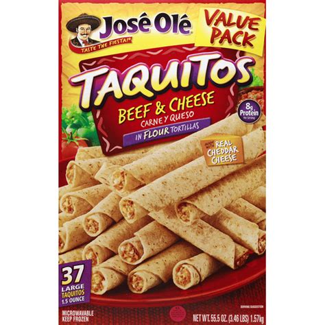 Jos Ol Taquitos Beef Cheese In Flour Tortillas Value Pack