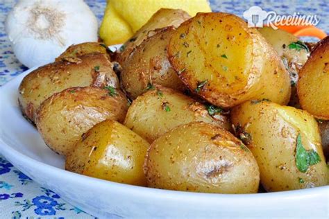 Papas al ajo y limón Recetinas