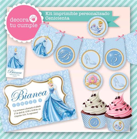 Cinderella Party Printable Kit Kit Imprimible Cenicienta