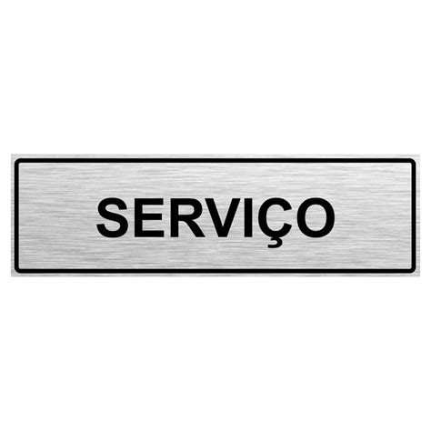 Placa De A O Escovado Elevador De Servi O