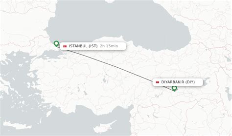 Direct Non Stop Flights From Diyarbakir To Istanbul Schedules