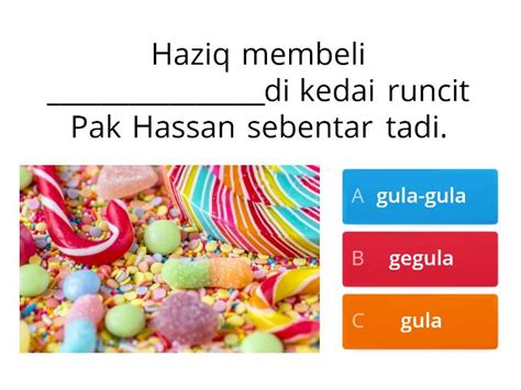 KATA GANDA PENUH TINGKATAN 1 DINAMIK Quiz