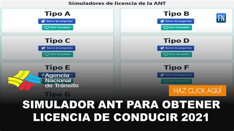Simulador Ant Licencia Tipo E