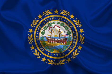 High Detailed Flag Of New Hampshire New Hampshire State Flag National