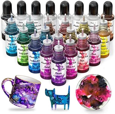 Amazon Alcohol Ink Set Resin Dye Vibrant High Concentrated