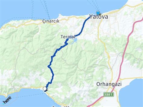 Yalova Kumla Gemlik Bursa Arası Kaç Km Yol Tarifi