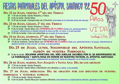 AÑO JUBILAR JACOBEO 2022 2023 Parroquia de Santiago Apóstol de Ibi