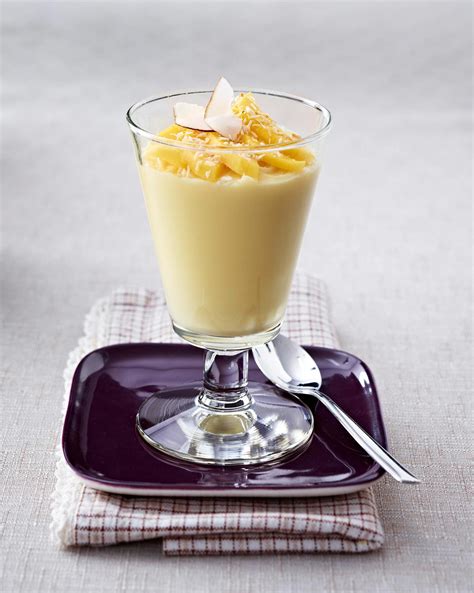 Vanille Kokos Pudding Mit Mango Rezept LECKER