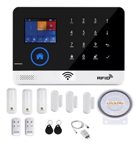 Kit Alarma Casa Negocio Wifi Gsm 6 Sensores Inalámbrica App Cuotas