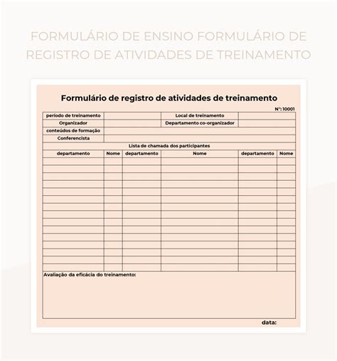 Modelos De Planilhas Registros De Treinamento Para Microsoft Excel E