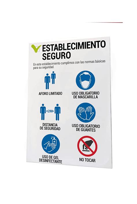 akrocard Cartel Resistente PVC ESTABLECIMIENTO SEGURO Señaletica