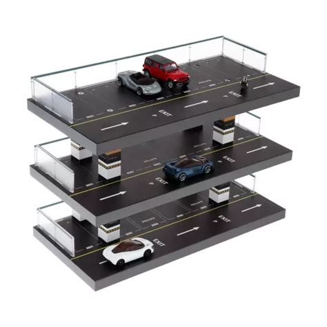 DIORAMA CAR PARKING Lot Disposition 1 64 Échelle Diecast Véhicule EUR