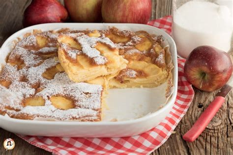 Torta Budino Alle Mele Dolce Cremoso Senza Latte